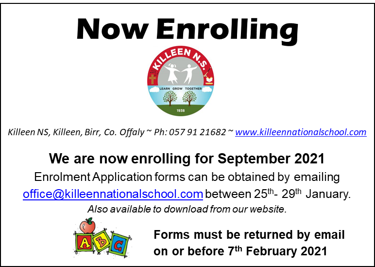 Now Enrolling – Killeen National School